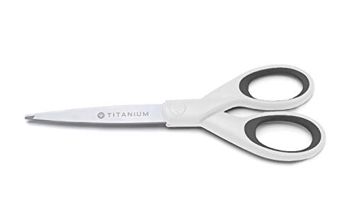 Westcott FBA_15140 7" Titanium Bonded Scissor with Microtip, White