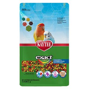 kaytee exact rainbow parakeet & lovebird food, 2-pound