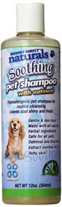 mednet direct naturals mdn1008 soothing pet shampoo with oatmeal, 12-ounce