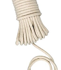 Household Essentials 04800 All-Purpose Cotton Clothesline Rope | 100 Ft Length | 3/16-Inch Dia