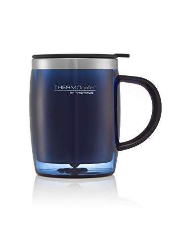 Thermos ThermoCafé Translucent Desk Mug, Midnight Blue, 450 ml