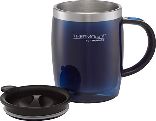 Thermos ThermoCafé Translucent Desk Mug, Midnight Blue, 450 ml