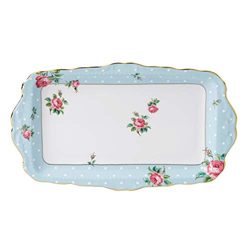 Royal Albert Polka Blue Sandwich Tray