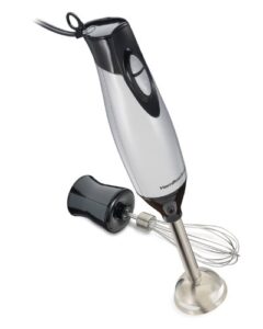 hamilton beach 040094597628 59762 2-speed hand blender, metallic, 2-piece