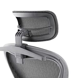 Aeron Chair by Herman Miller - Highly Adjustable Graphite Frame - with PostureFit - Carbon Classic (Medium)