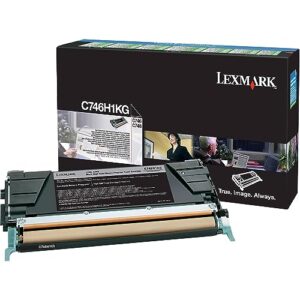 lexmark c746h1kg c746, c748 black high yield return program toner cartridge