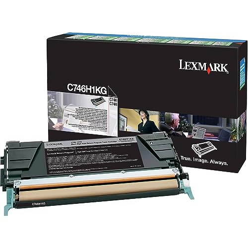 Lexmark C746H1KG C746, C748 Black High Yield Return Program Toner Cartridge