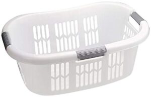 rubbermaid fg299787wht hip hugger laundry basket