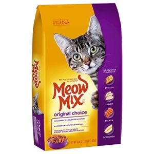 meow mix original dry cat food, 3.15 lb (pack of 3)