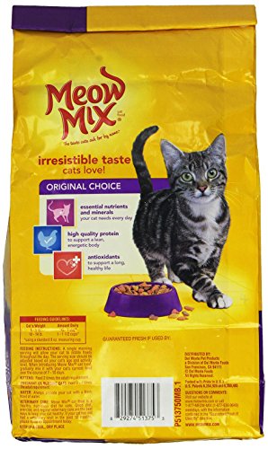 Meow Mix Original Dry Cat Food, 3.15 Lb (Pack Of 3)