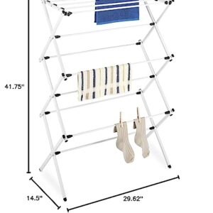 Whitmor Folding Drying Rack, White