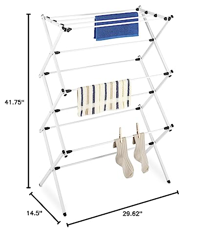 Whitmor Folding Drying Rack, White