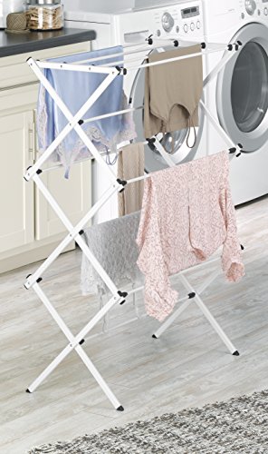 Whitmor Folding Drying Rack, White