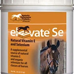 Kentucky Performance Prod Elevate Se Natural Vitamin E and Selenium Powder for Horses, 2 Pound Container