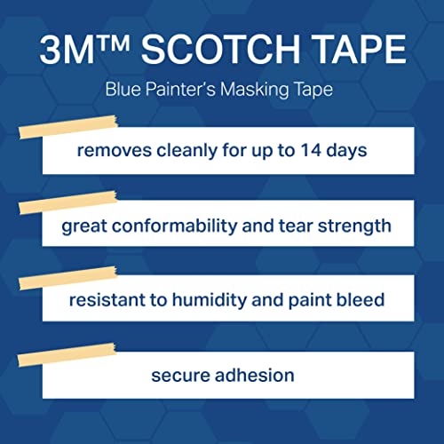 3M 2090 0.125in X 60yd Masking Tape (1 Roll)