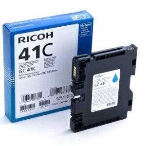 Ricoh 405762 Cyan Ink Print Cartridge Type GC 41C