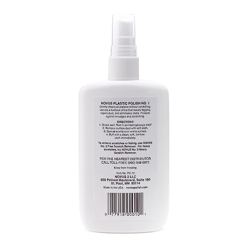 NOVUS 7020 | Plastic Clean & Shine #1 | 8 Ounce Bottle