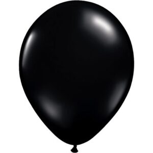 qualatex 11" onyx black latex balloons (100ct)