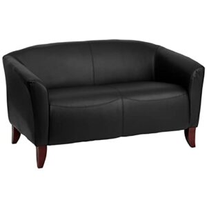 flash furniture hercules imperial series black leathersoft loveseat