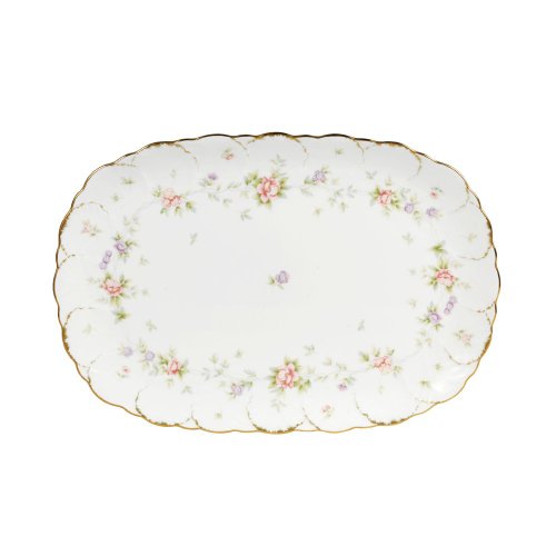 Mikasa Endearment Oval Serving Platter, White Large