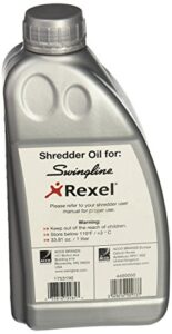 gbc shredder oil, for self oil taa compliant shredders, 1 liter (1753190)