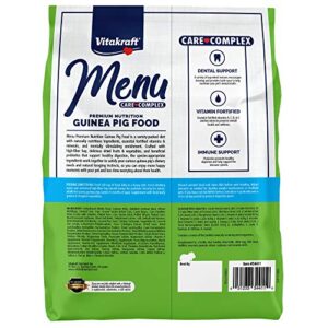 Vitakraft Menu Premium Guinea Pig Food - Alfalfa Pellets Blend - Vitamin and Mineral Fortified 5 Pound (Pack of 1)