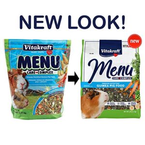 Vitakraft Menu Premium Guinea Pig Food - Alfalfa Pellets Blend - Vitamin and Mineral Fortified 5 Pound (Pack of 1)