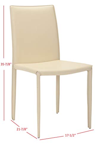 Safavieh Home Collection Karna Modern Cream Dining Chair (Set of 2)