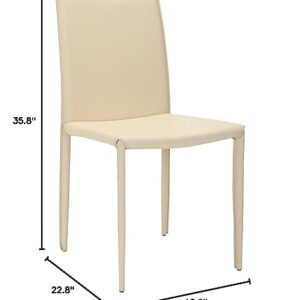 Safavieh Home Collection Karna Modern Cream Dining Chair (Set of 2)