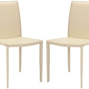 Safavieh Home Collection Karna Modern Cream Dining Chair (Set of 2)