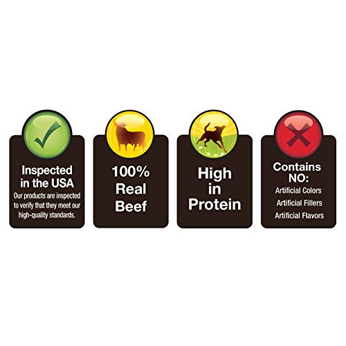 Cadet 100% Beef Strips Dog Treats - Long-Lasting, Healthy & Natural Beef Esophagus Treats for Small & Large Dogs - Low Calorie & High Protein Dog Chews (8 oz.)