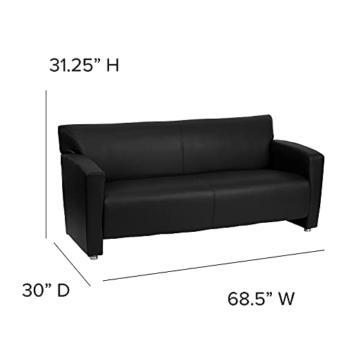 Flash Furniture HERCULES Majesty Series Black LeatherSoft Sofa