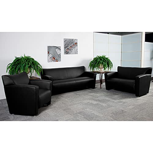 Flash Furniture HERCULES Majesty Series Black LeatherSoft Sofa