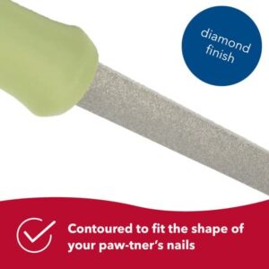 Coastal Pet Safari Dog Diamond Nail File - Diamond Finish for Smooth Nails - Removes Burs from Outdoor & Indoor Dogs - One Size