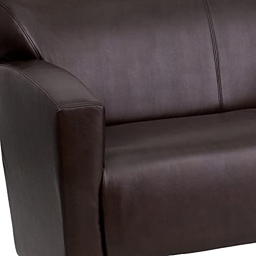 Flash Furniture HERCULES Majesty Series Brown LeatherSoft Loveseat