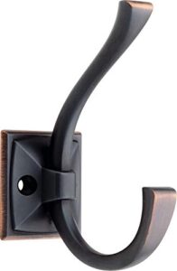 liberty hardware 137246 ruavista coat and hat hook, single, bronze with copper highlights