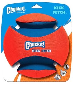 chuckit! kick fetch ball dog toy, large (8 inch)