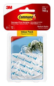 command 17091clrvp medium, 6 hooks, clear