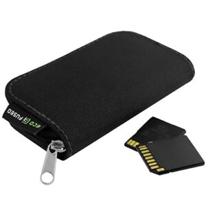 Memory Card Case - Fits up to 22x SD, SDHC, Micro SD, Mini SD and 4X CF - Holder with 22 Slots - Microfiber Cleaning Cloth Included