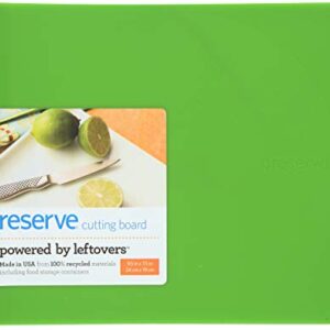 PRESERVE Cutting Board Plastic Small Green, 1 EA