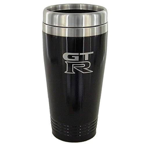 Au-TOMOTIVE GOLD Travel Mug for Nissan GT-R GTR (Black)