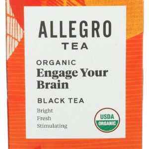 Allegro Tea, Organic Engage Your Brain Tea Bags, 20 ct