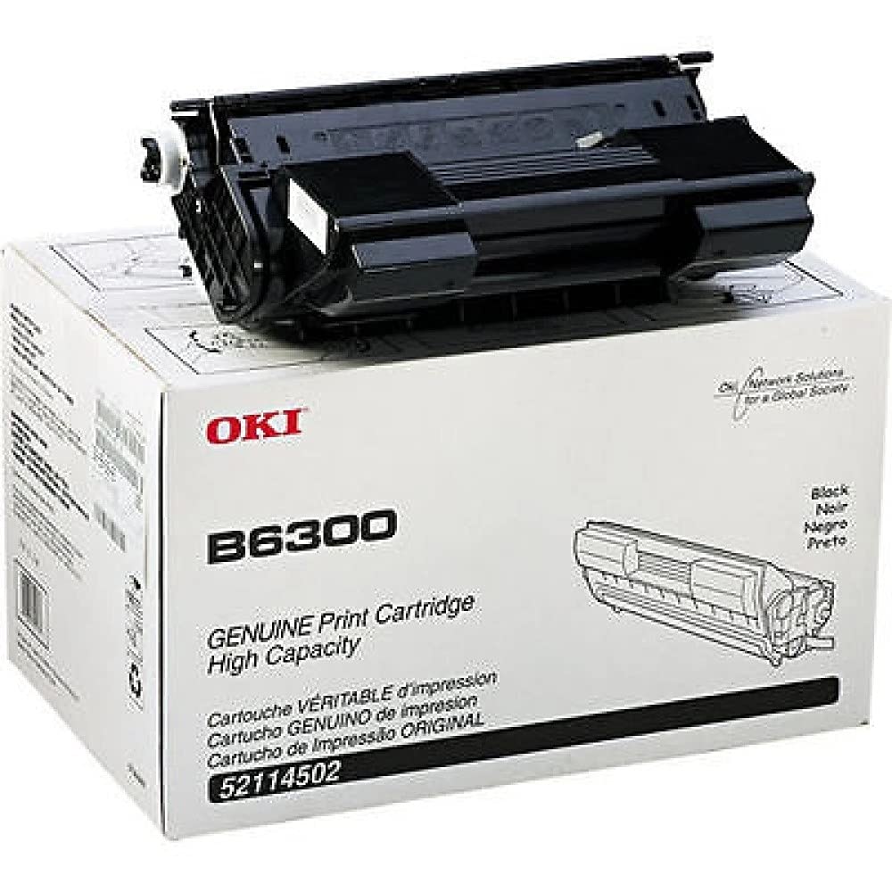 OKI 52114502 B6300 B6300DN B6300N B6300NMX Toner Cartridge (Black) in Retail Packing