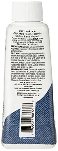 Rit Purpose Liquid Dye, 236ml, Denim Blue