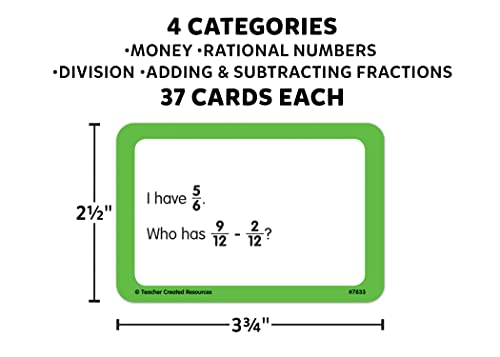 Teacher Created Resources I Have… Who Has…? Math Grades 4-5 (7833)