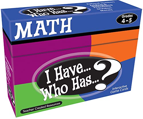 Teacher Created Resources I Have… Who Has…? Math Grades 4-5 (7833)