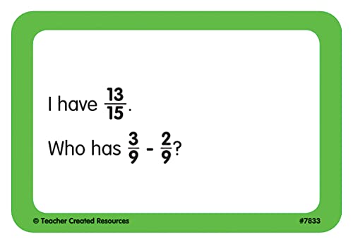 Teacher Created Resources I Have… Who Has…? Math Grades 4-5 (7833)