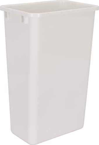 Hardware Resources CAN-50W Plastic Waste Container, White