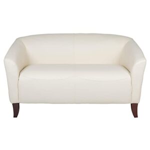 Flash Furniture HERCULES Imperial Series Ivory LeatherSoft Loveseat