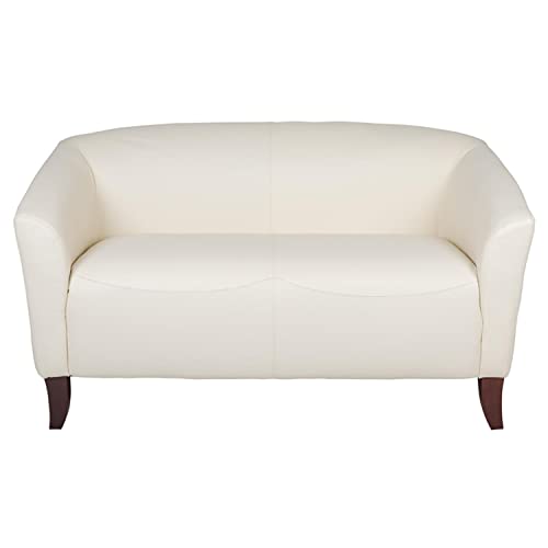 Flash Furniture HERCULES Imperial Series Ivory LeatherSoft Loveseat